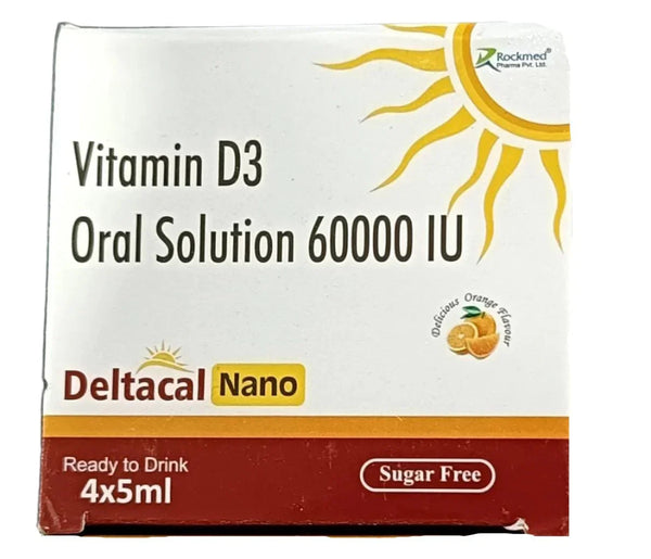 Deltacal Nano Vitamin D3 60000 IU – Fast-Acting Oral Solution